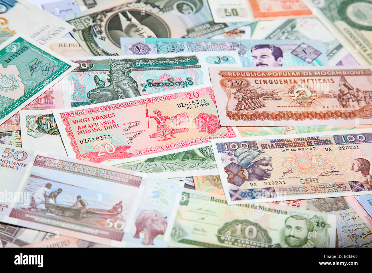 Variety of the African banknotes Stock Photo - Alamy