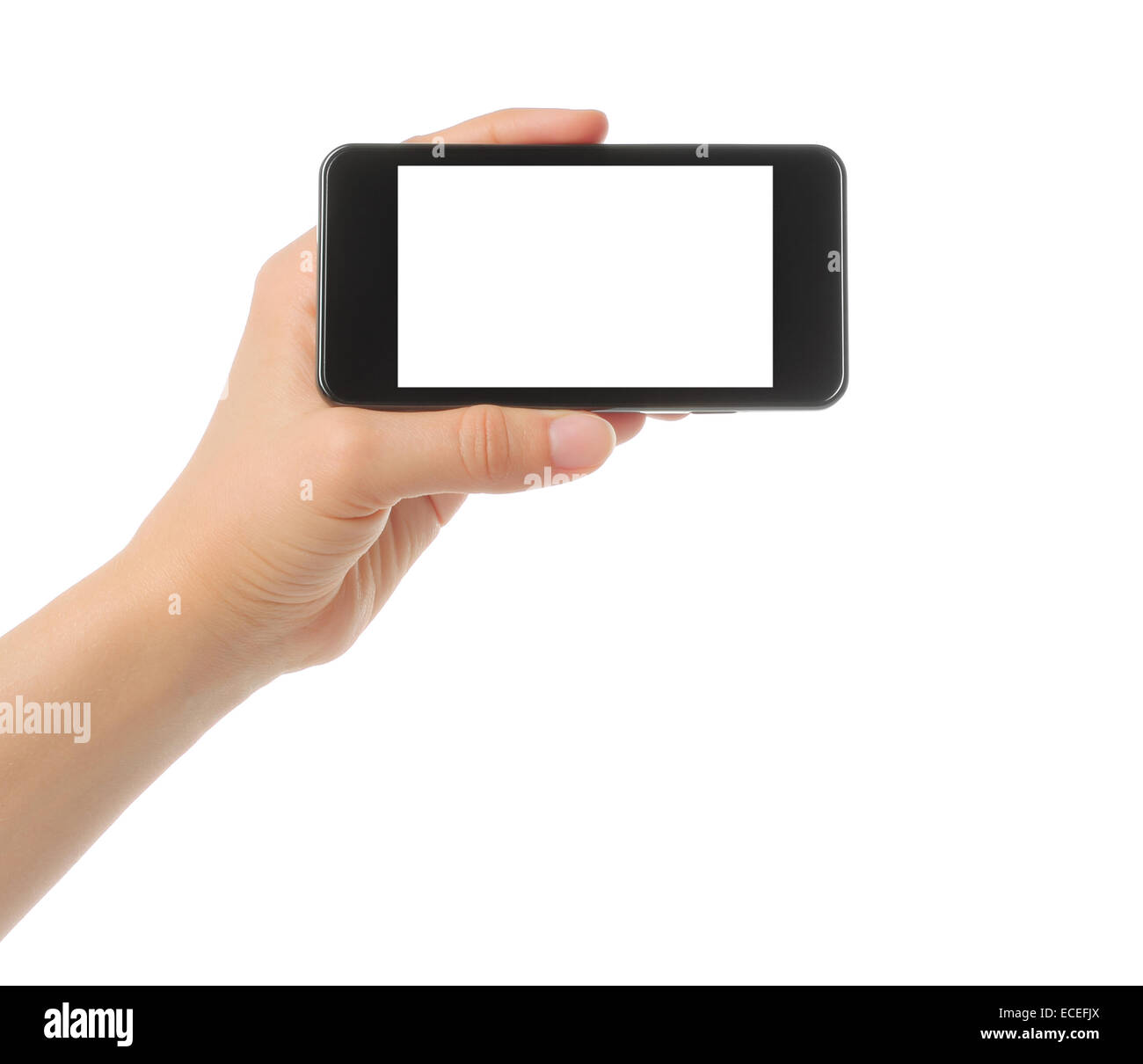 Hand holding smart phone hi-res stock photography and images - Alamy