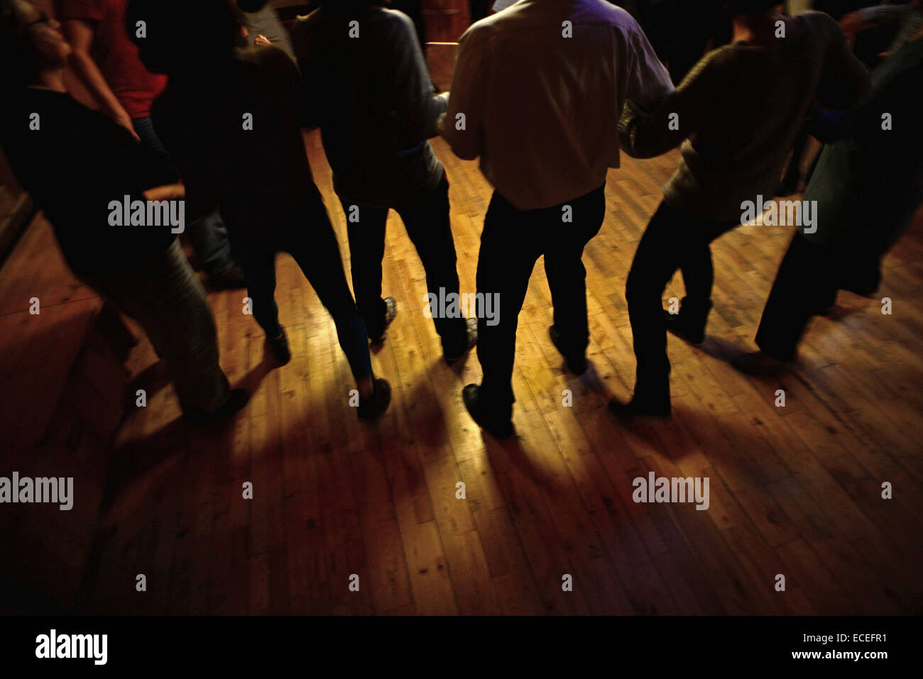 Traditional farose dance (føroyskur dansur) in Gjaargardur Guesthouse ...