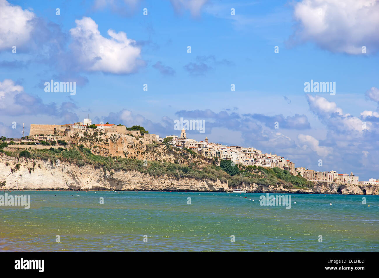 Panoramic view of the Adriatic sea in the Apulia region Stock Photo - Alamy