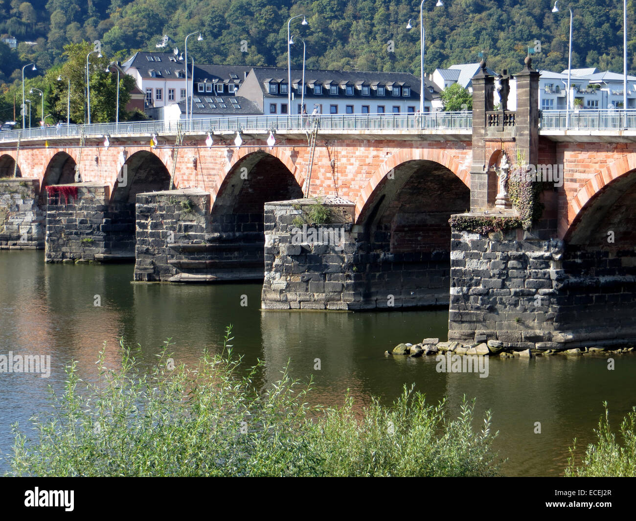 Roman bridge of Trier October 2014 Stock Photo - Alamy