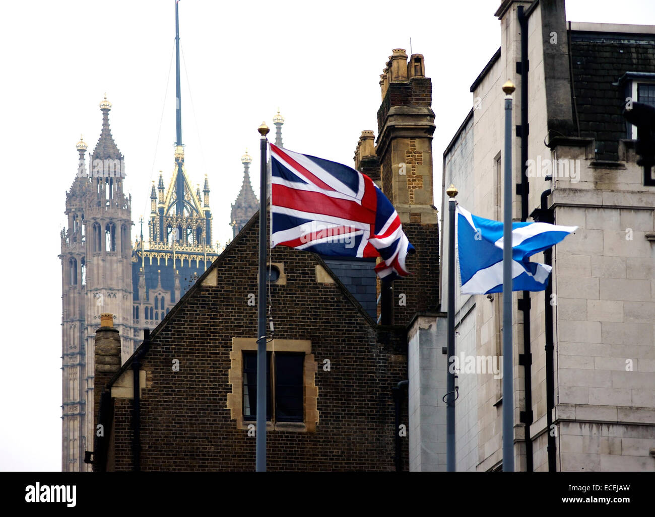 Waving flags at the Palace of Westminster Stock Photo - Alamy