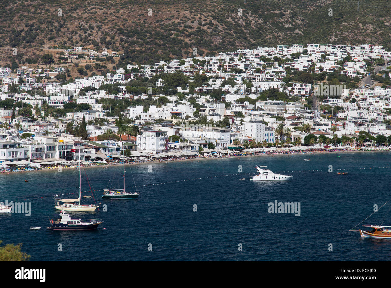 Bodrum Town Aegean Coast Turkey Stock Photo - Alamy