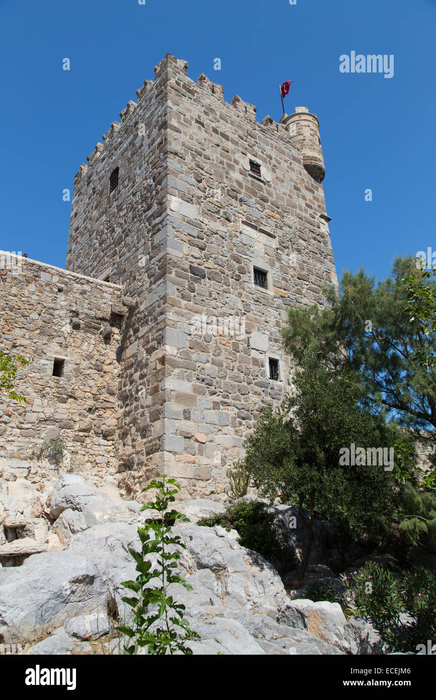 Towers Bodrum Castle Aegean Turkey Stock Photo - Alamy