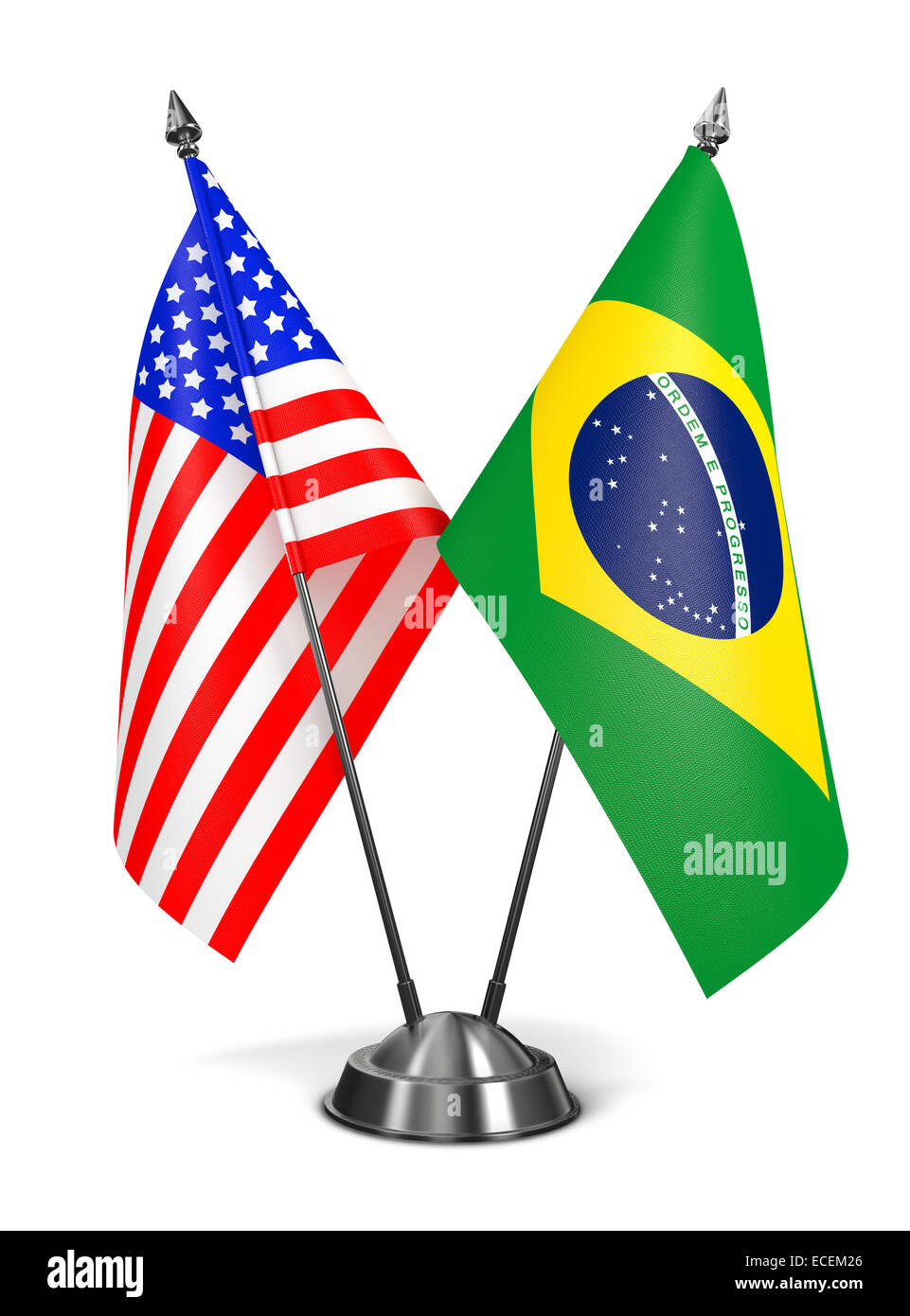 American brazil flags hi-res stock photography and images - Alamy
