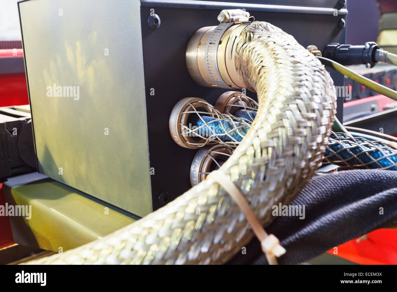 clamp connection of electric braiding cables to plasma cutting machine ...