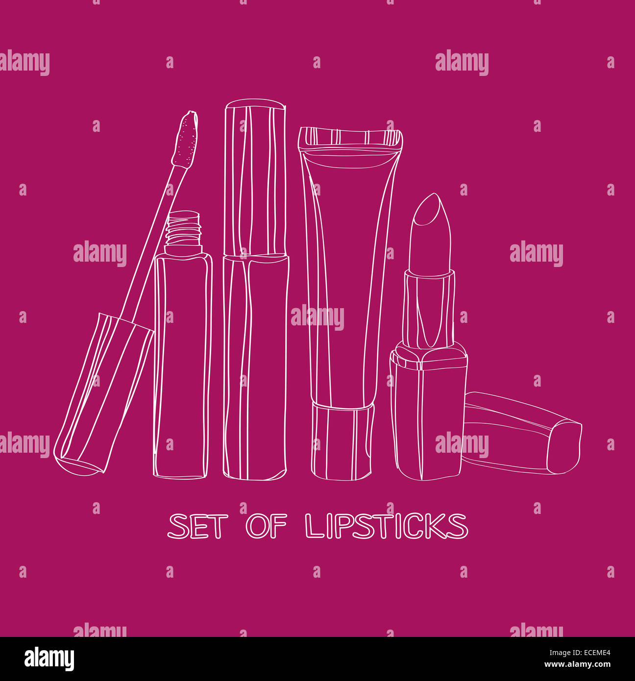 set of lipsticks Stock Photo - Alamy