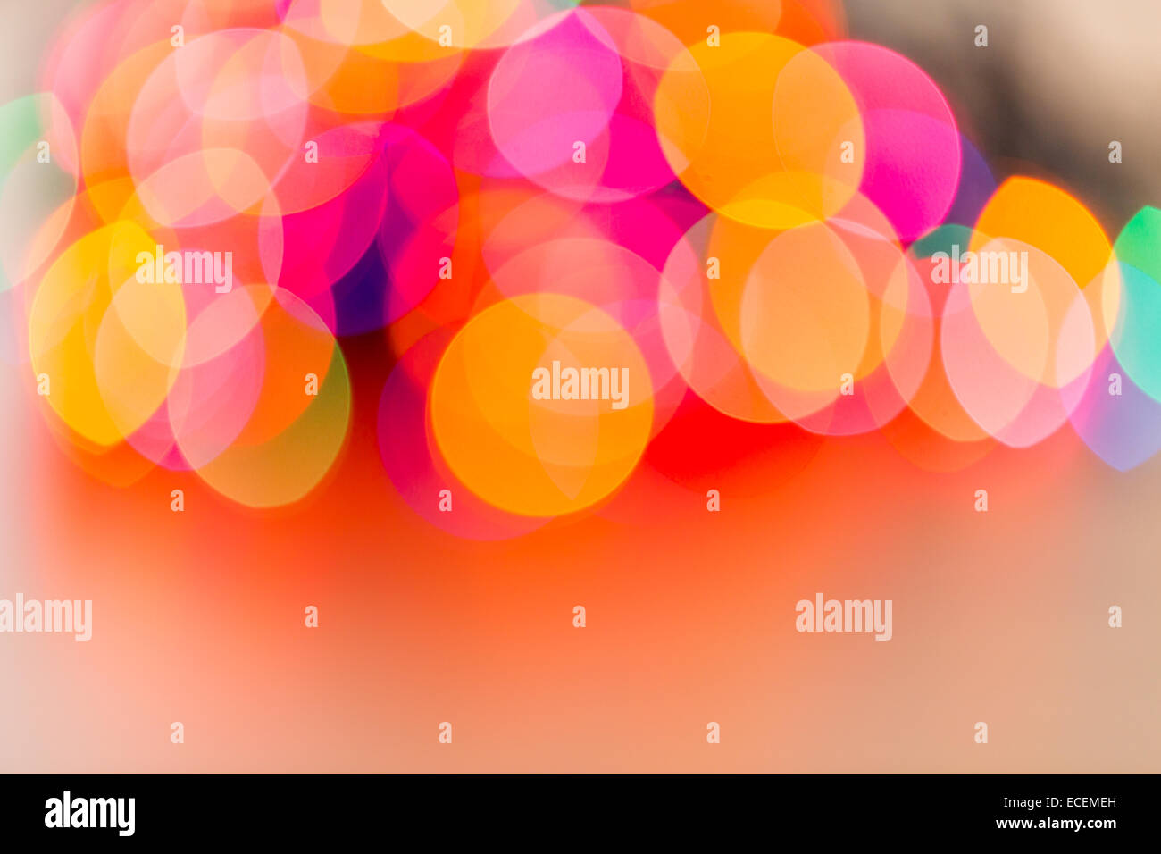 Boken background of colorful Christmas lights Stock Photo - Alamy