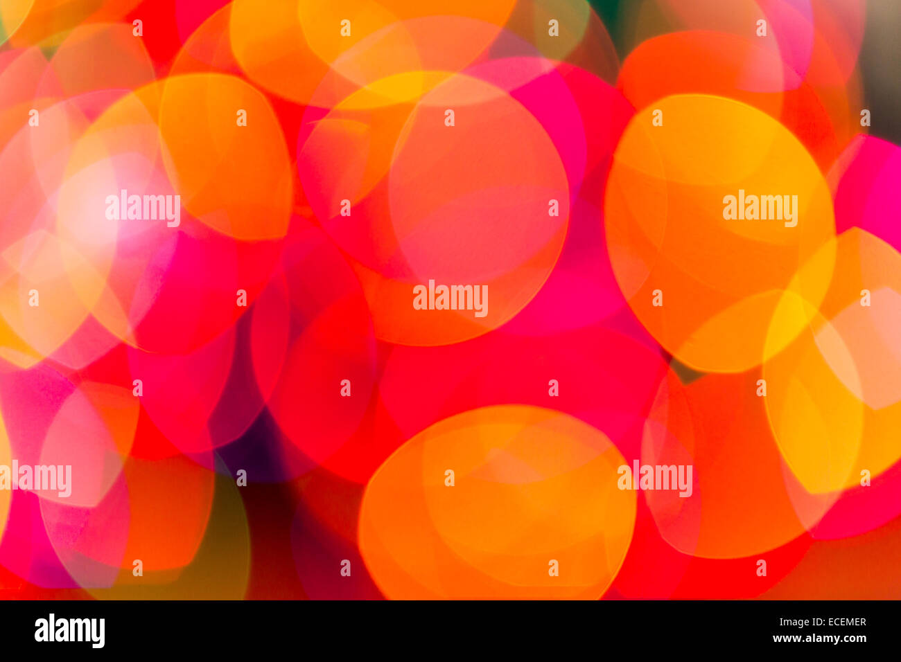 Boken background of colorful Christmas lights Stock Photo - Alamy