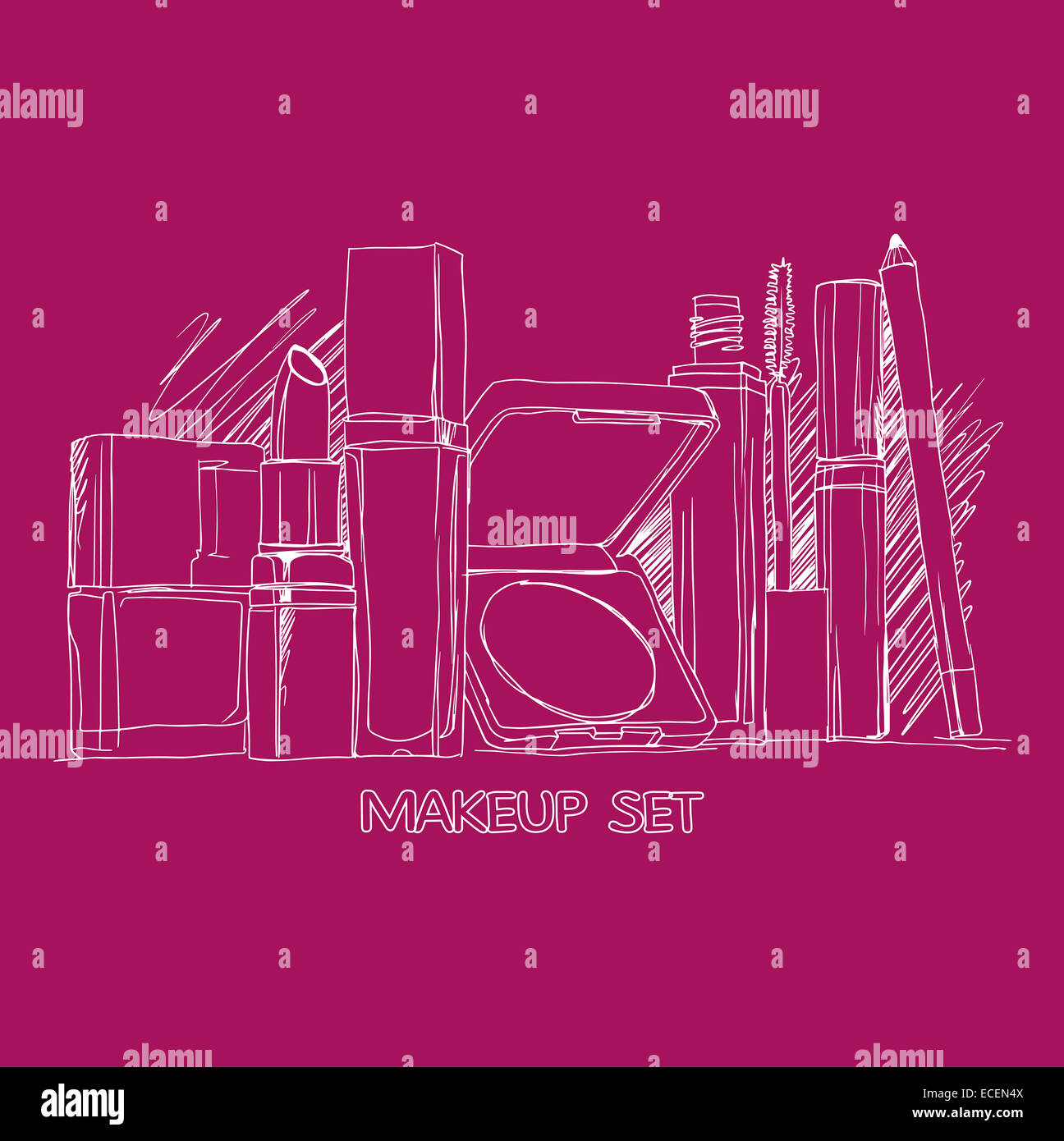 makeup set. cosmetics Set Stock Photo - Alamy