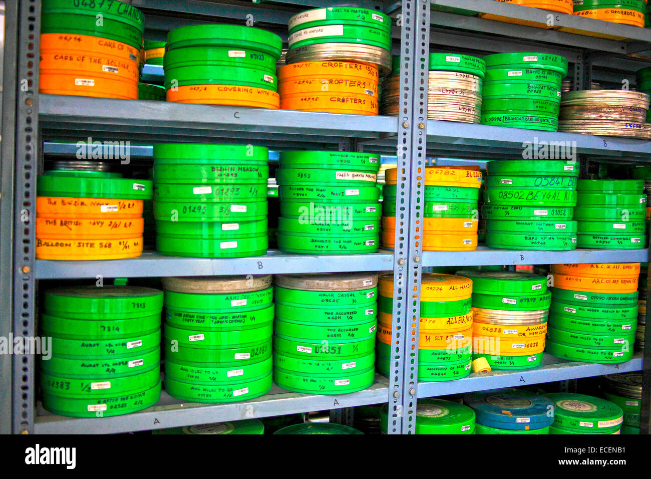 Pune, India. 25th Nov, 2014. The safety Vault for Storing Film Prints ...
