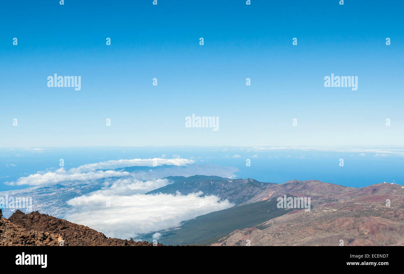 The end of the world. View fron Teide volcano Stock Photo - Alamy