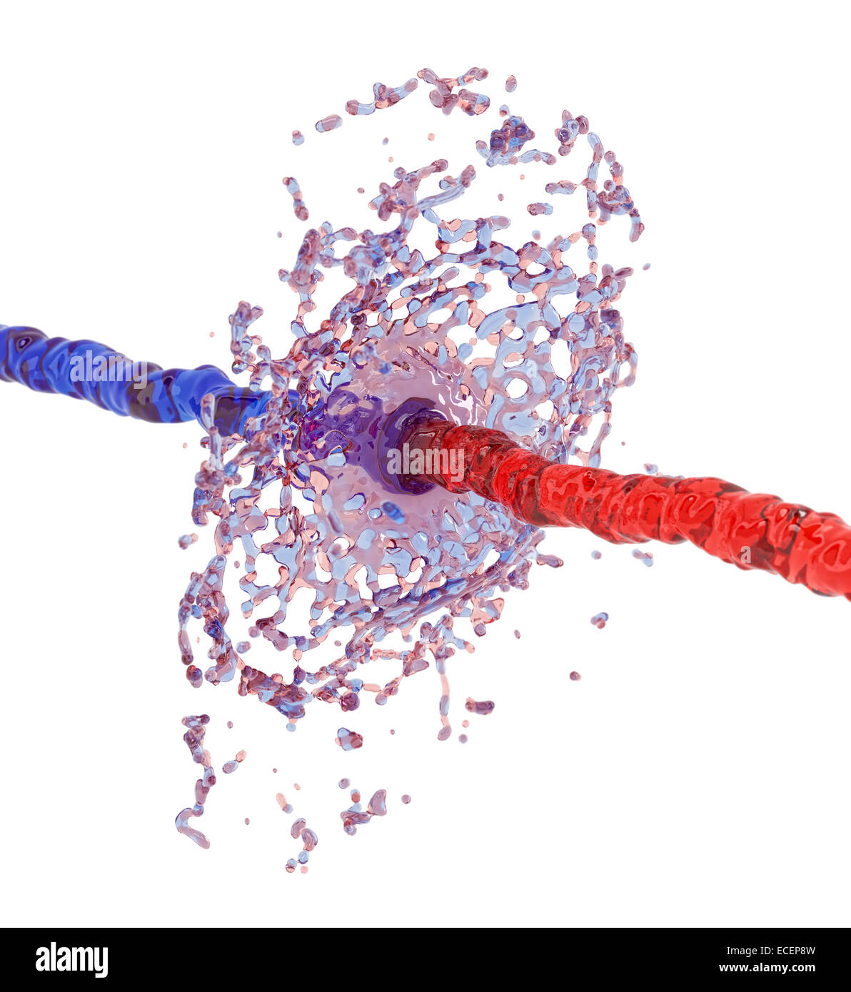 Liquid Splash - isolated on white Stock Photo - Alamy