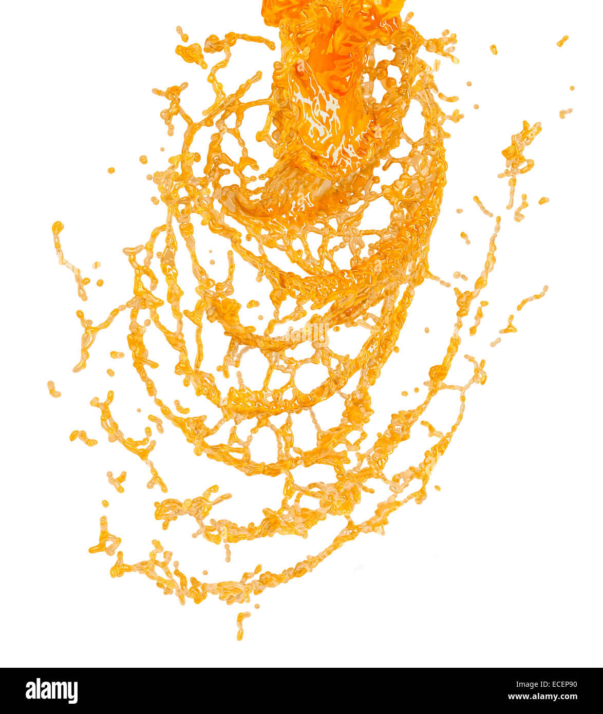 Liquid Splash - isolated on white Stock Photo - Alamy