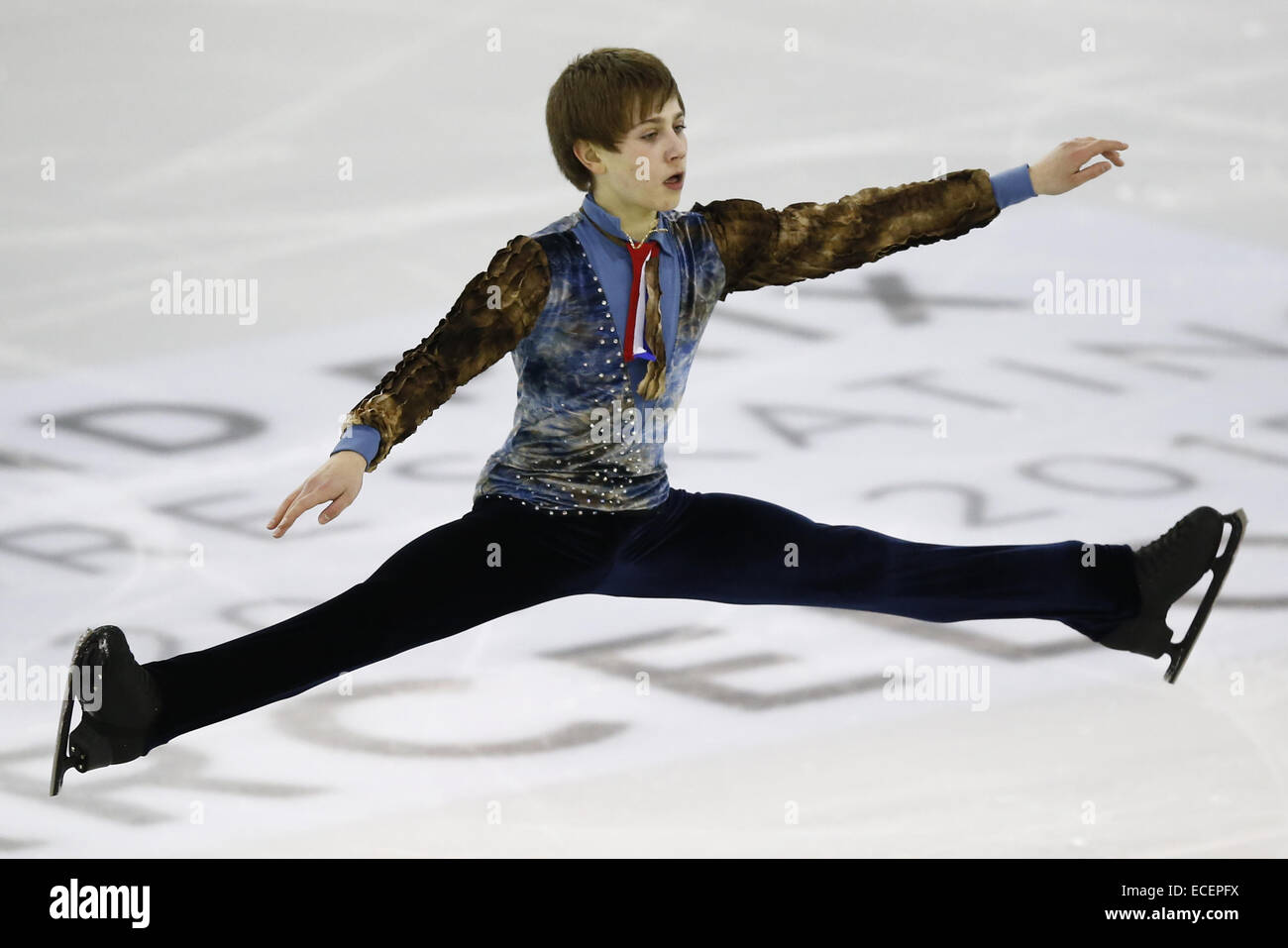 Barcelona, Spain. 12th Dec, 2014. Roman Sadovsky performance during ...