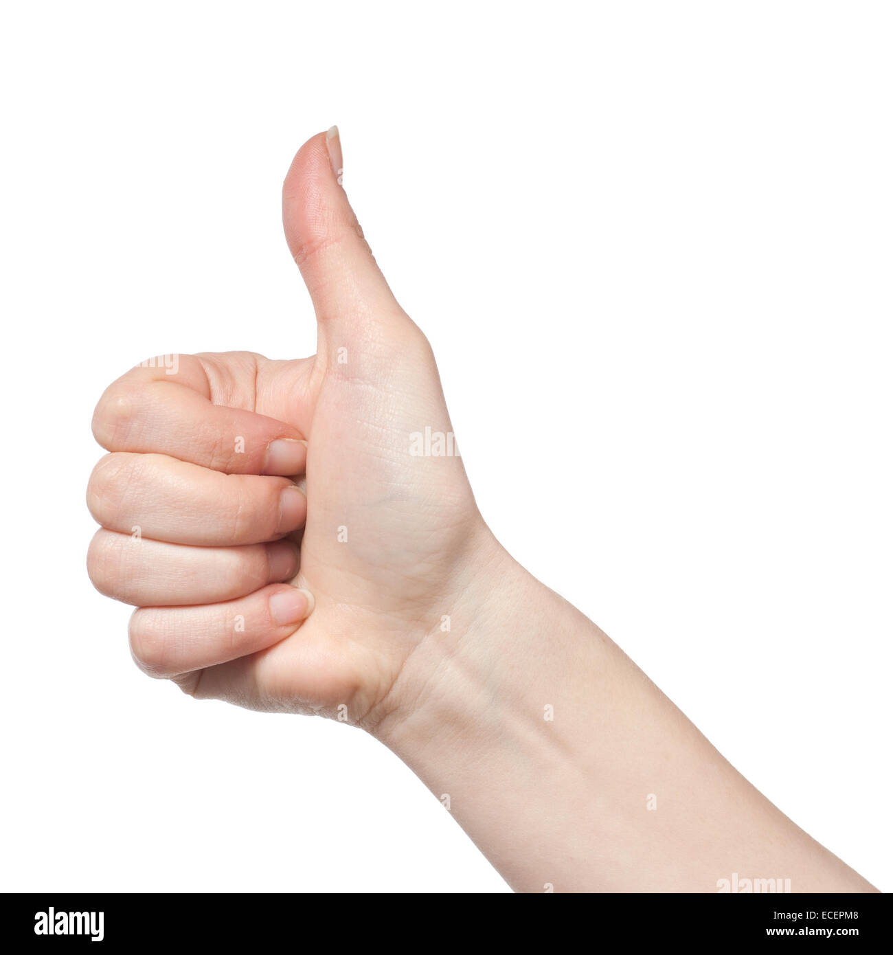 gesturing hand OK isolated on white Stock Photo - Alamy