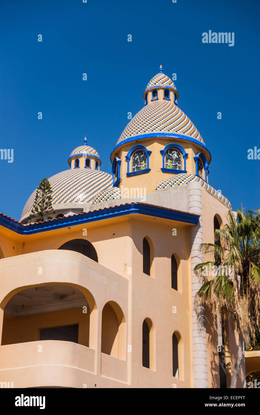 Tile domed building in old Mazatlan, Mexico Stock Photo - Alamy