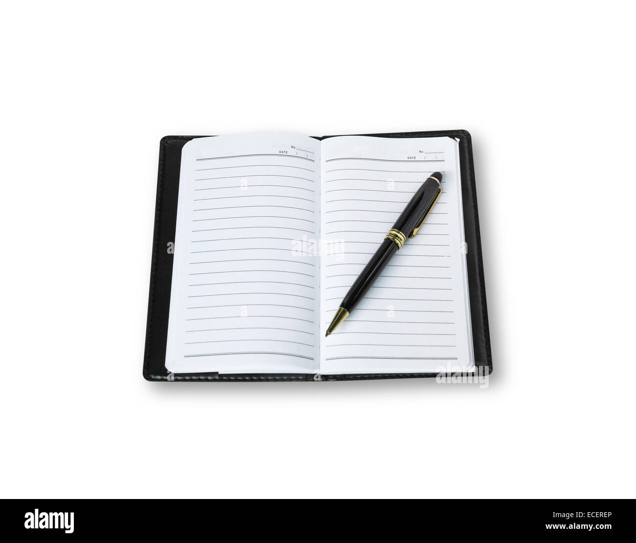 Diary Notebook isolated on white background Stock Photo - Alamy