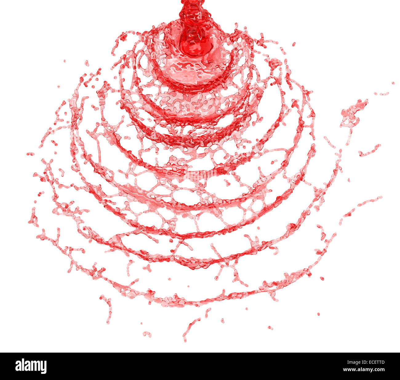 Liquid Splash - isolated on white Stock Photo - Alamy