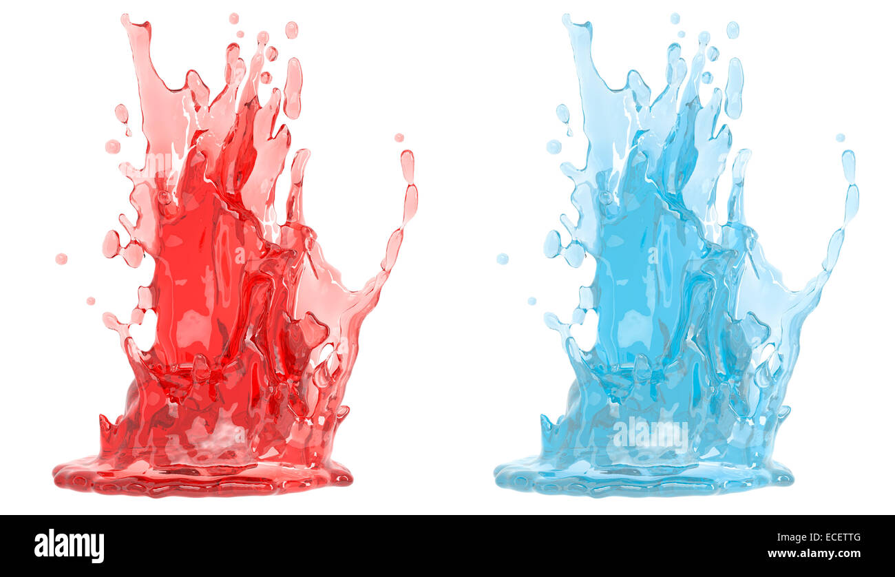 Liquid Splash - isolated on white Stock Photo - Alamy