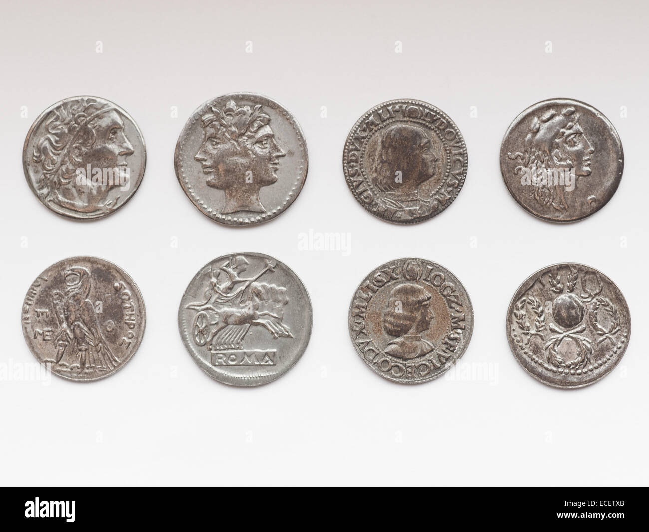 Old roman coins hi-res stock photography and images - Alamy