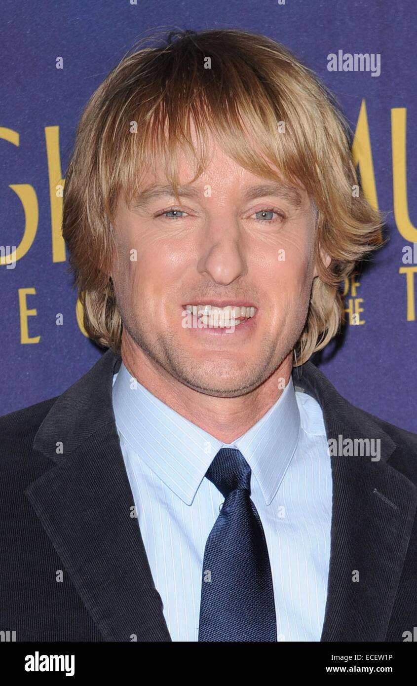 New York, NY, USA. 11th Dec, 2014. Owen Wilson at arrivals for NIGHT AT ...