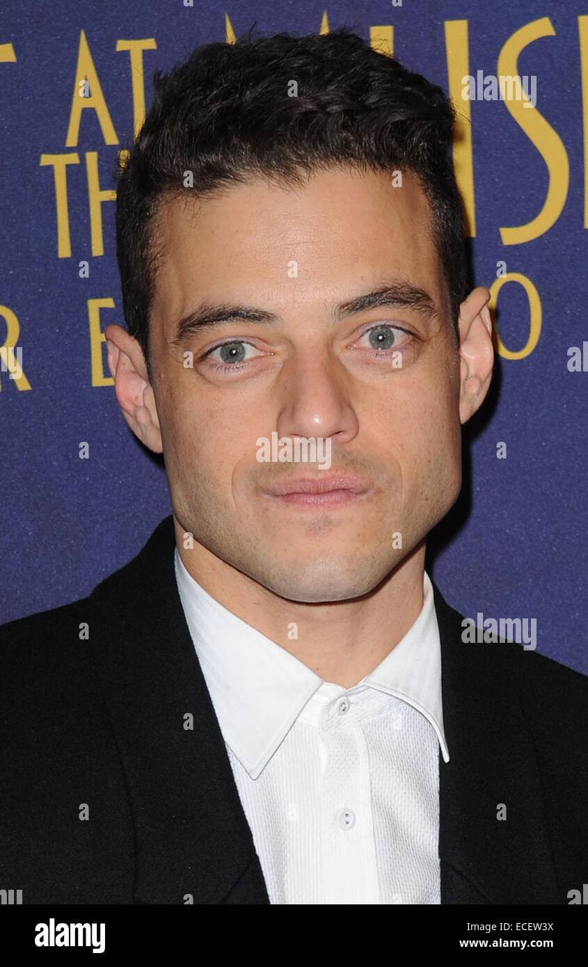 New York, NY, USA. 11th Dec, 2014. Rami Malek at arrivals for NIGHT AT ...