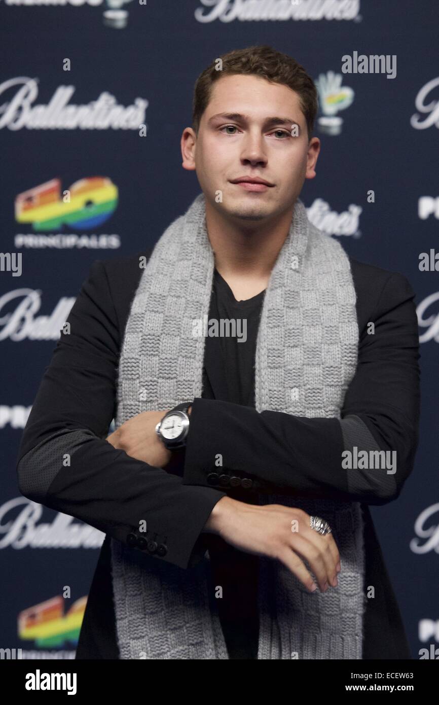 Madrid, Spain. 12th Dec, 2014. Cris Cab attends the '40 Principales ...