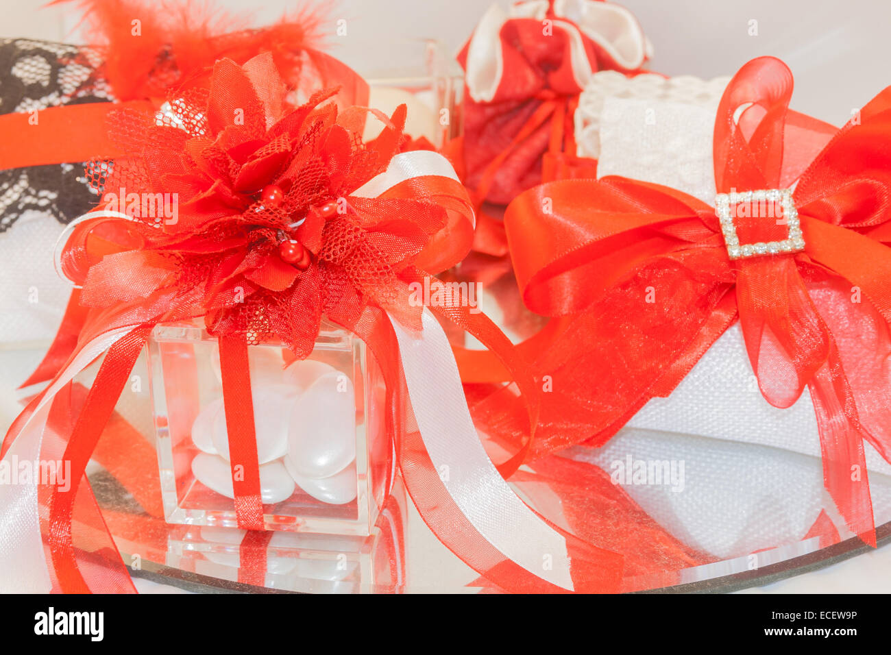 Red Thoughts for weddings. Little Object Stock Photo - Alamy