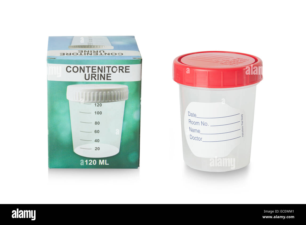 Urine sample in container isolated on white background Stock Photo - Alamy