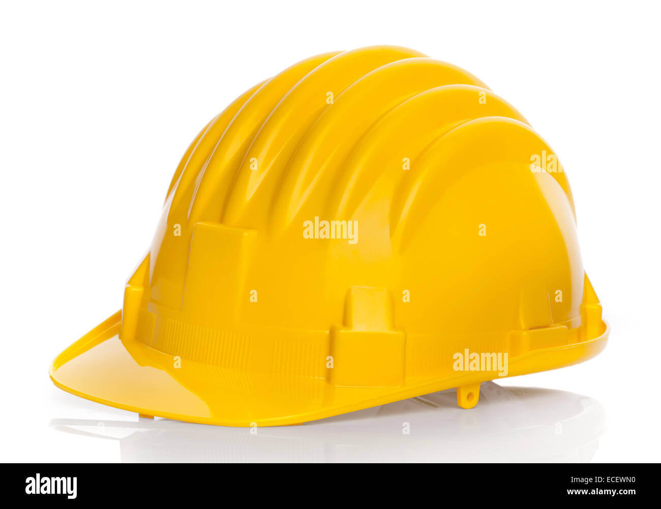 Yellow Construction Helmet Isolated On White Background Stock Photo - Alamy