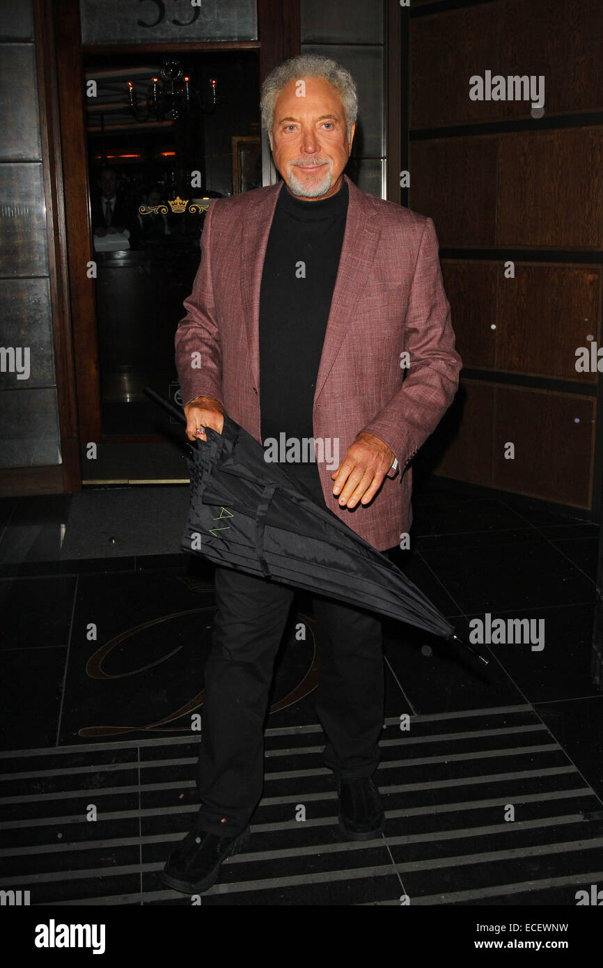 Tom Jones at Delaunay restaurant Featuring: Sir Tom Jones Where: London ...