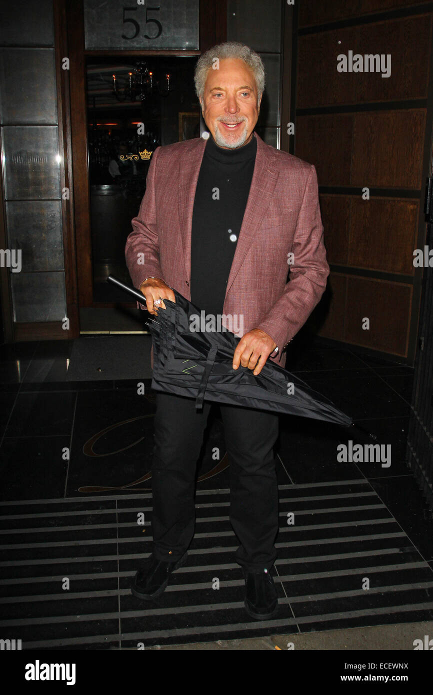 Tom Jones at Delaunay restaurant Featuring: Sir Tom Jones Where: London ...