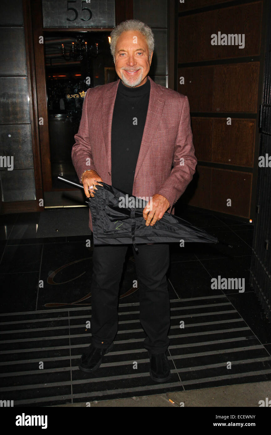 Tom Jones at Delaunay restaurant Featuring: Sir Tom Jones Where: London ...