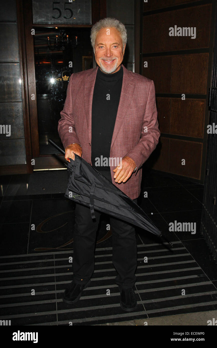 Tom Jones at Delaunay restaurant Featuring: Sir Tom Jones Where: London ...