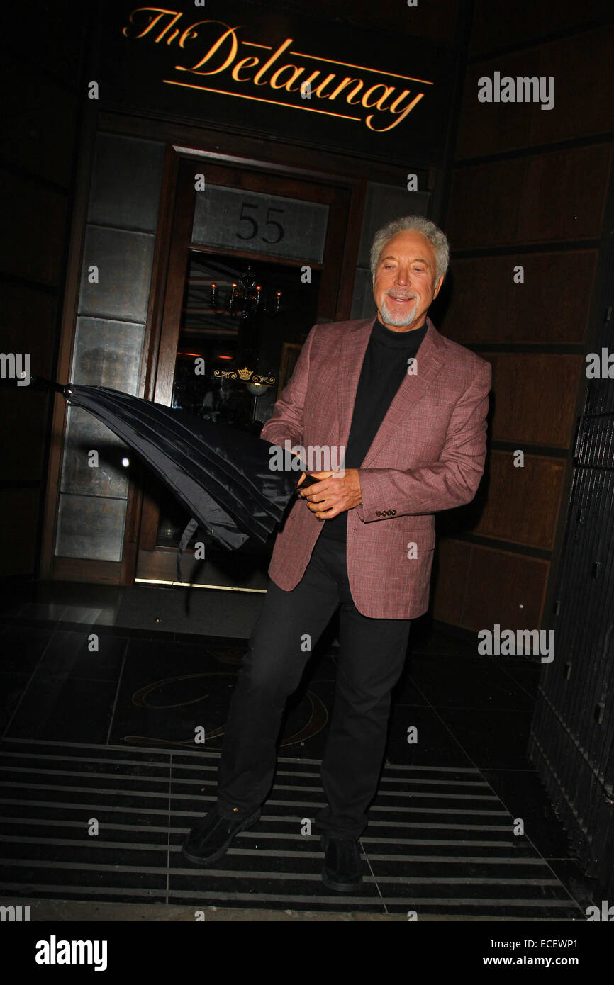 Tom Jones at Delaunay restaurant Featuring: Sir Tom Jones Where: London ...