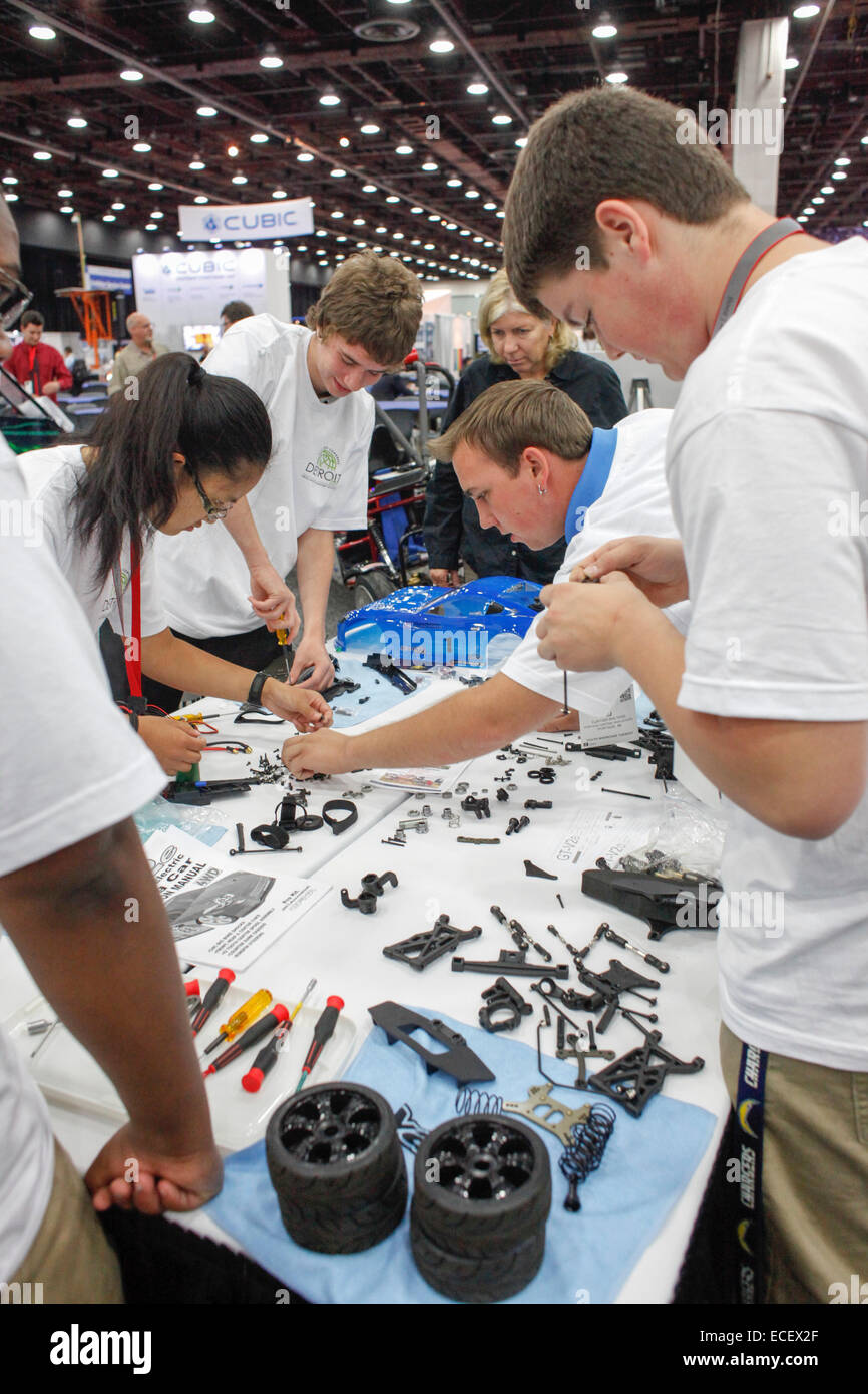 Detroit, Michigan - High school students compete to build a self ...