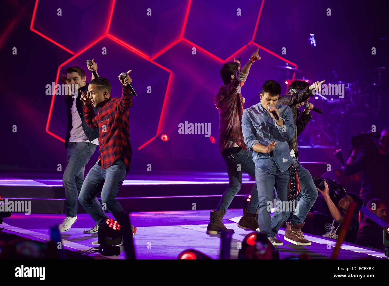 Madrid, Spain. 12th Dec, 2014. Anthony Ladao, Colton Rudloff, Eric ...