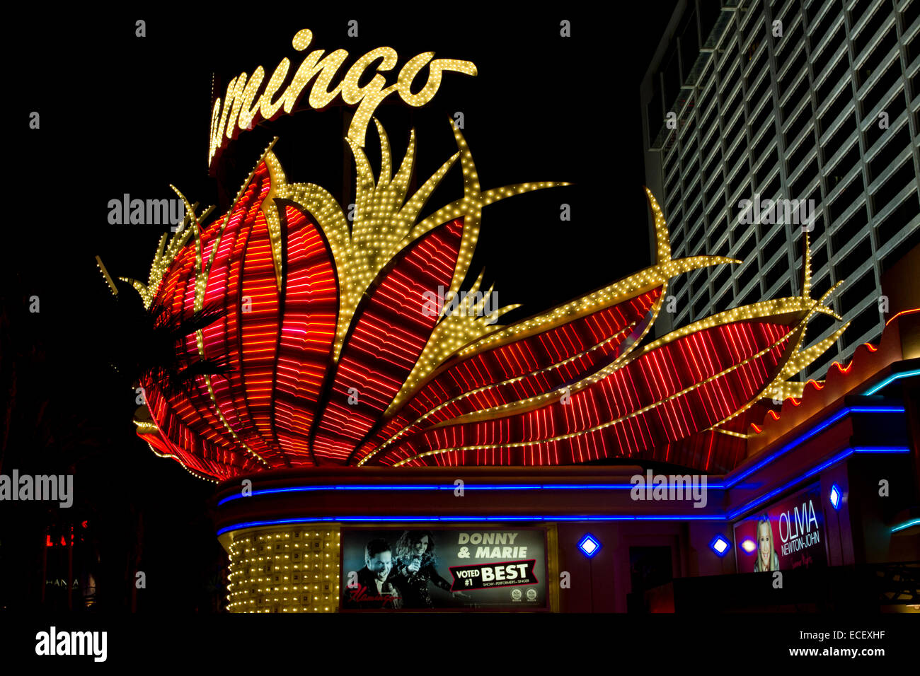 Flamingo las vegas hotel sign hi-res stock photography and images - Alamy