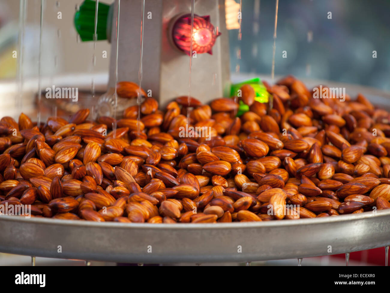 Sale of fresh almonds from Puglia soaked in water Stock Photo - Alamy