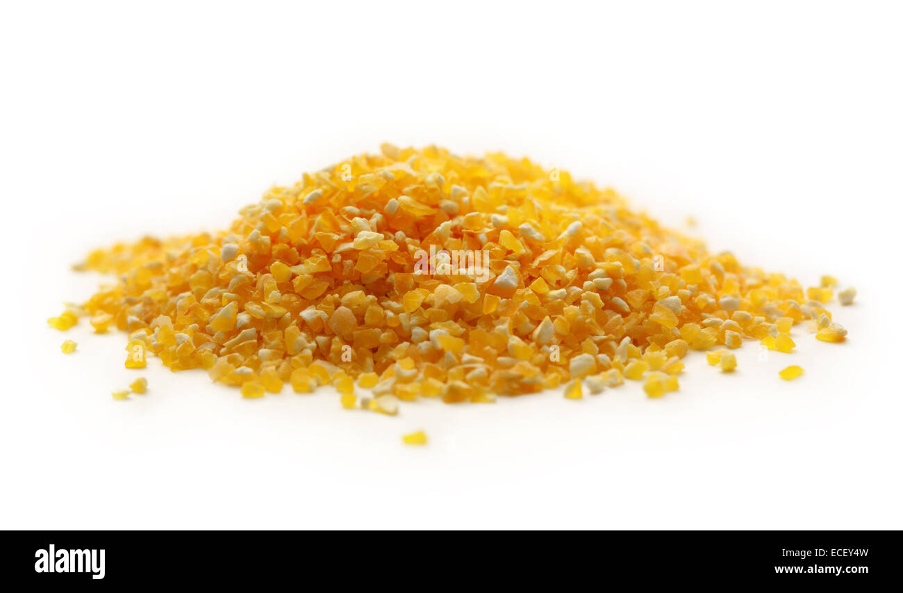 Yellow corn grain on white hi-res stock photography and images - Alamy