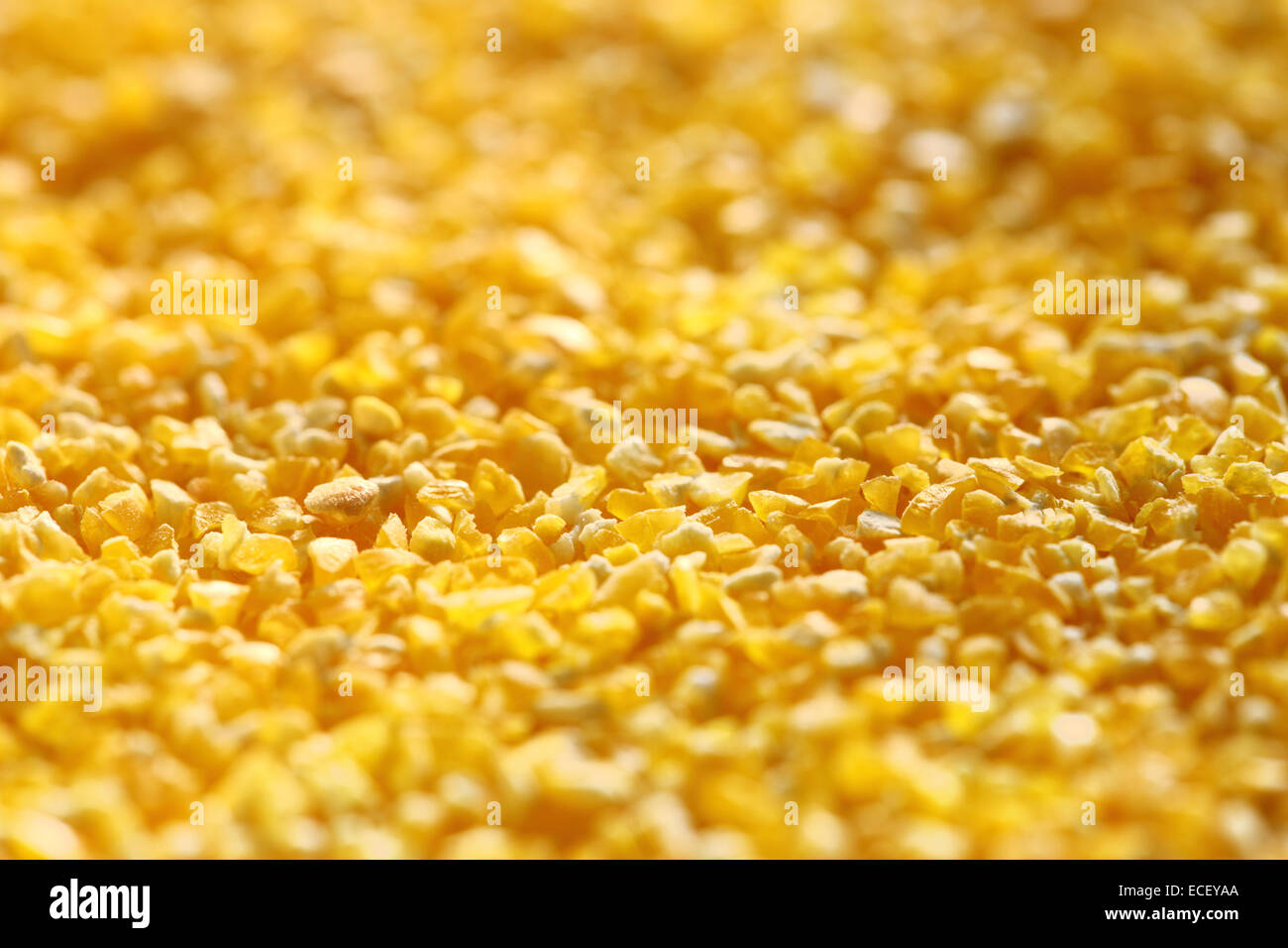 Yellow splintered corn as background Stock Photo - Alamy