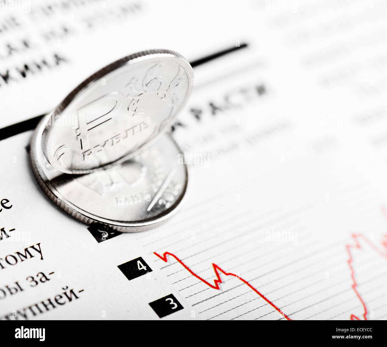 Financial chart collapse ruble hi-res stock photography and images - Alamy
