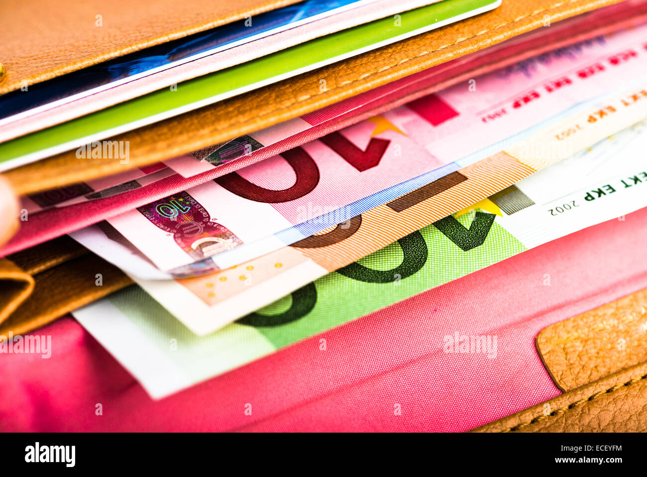 100 euro banknote with wallet hi-res stock photography and images - Alamy