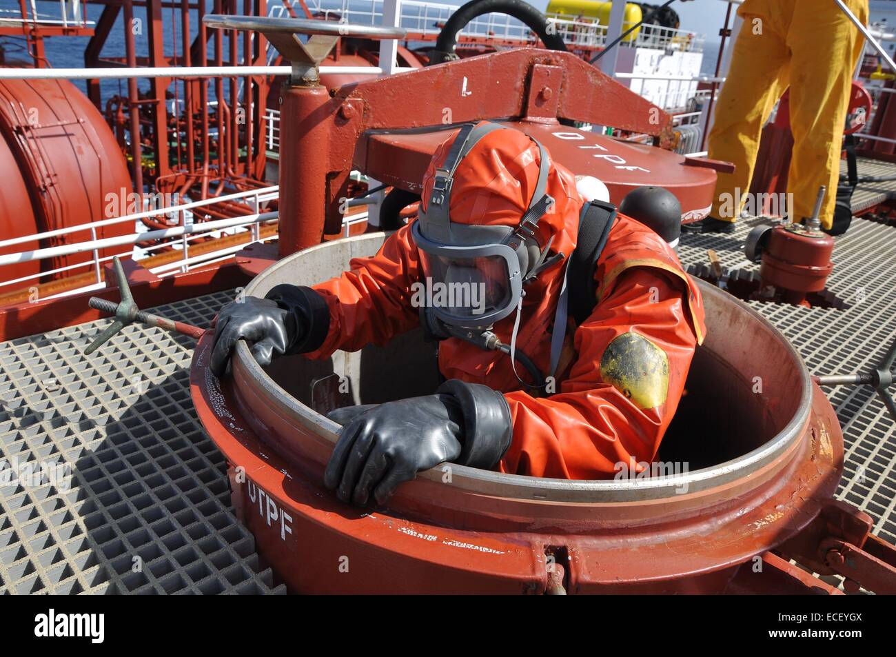 Deck of chemical tanker hi-res stock photography and images - Alamy