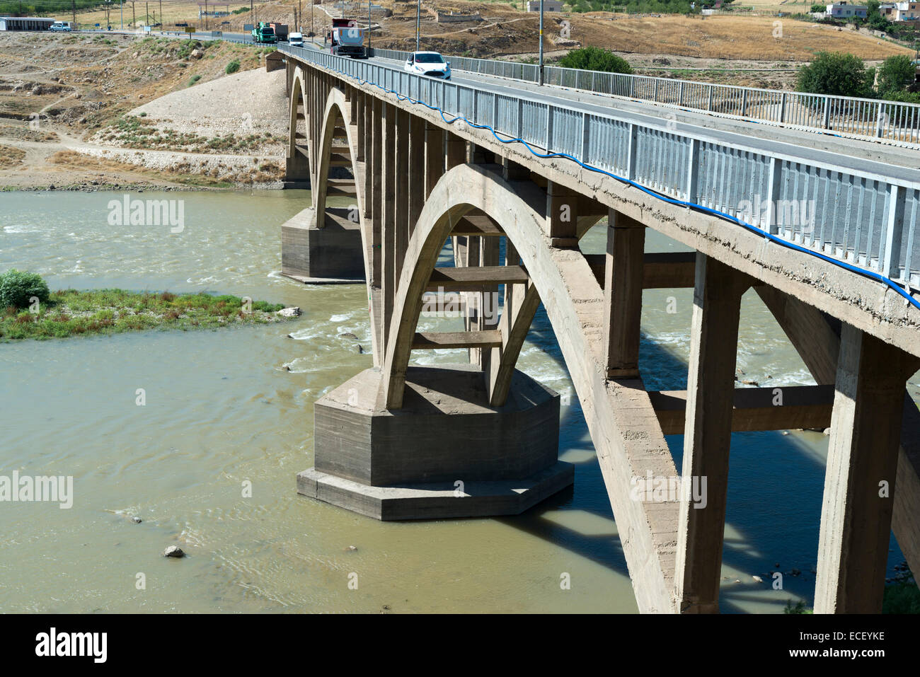 Bridge, Tigris River, Hasankeyf, Batman Province, Turkey, Asia Stock ...