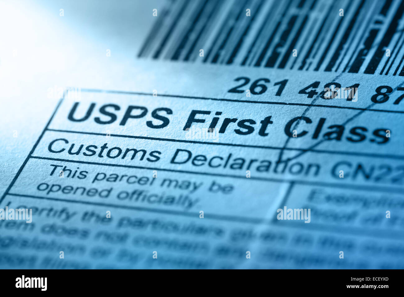 Customs declaration label hi-res stock photography and images - Alamy