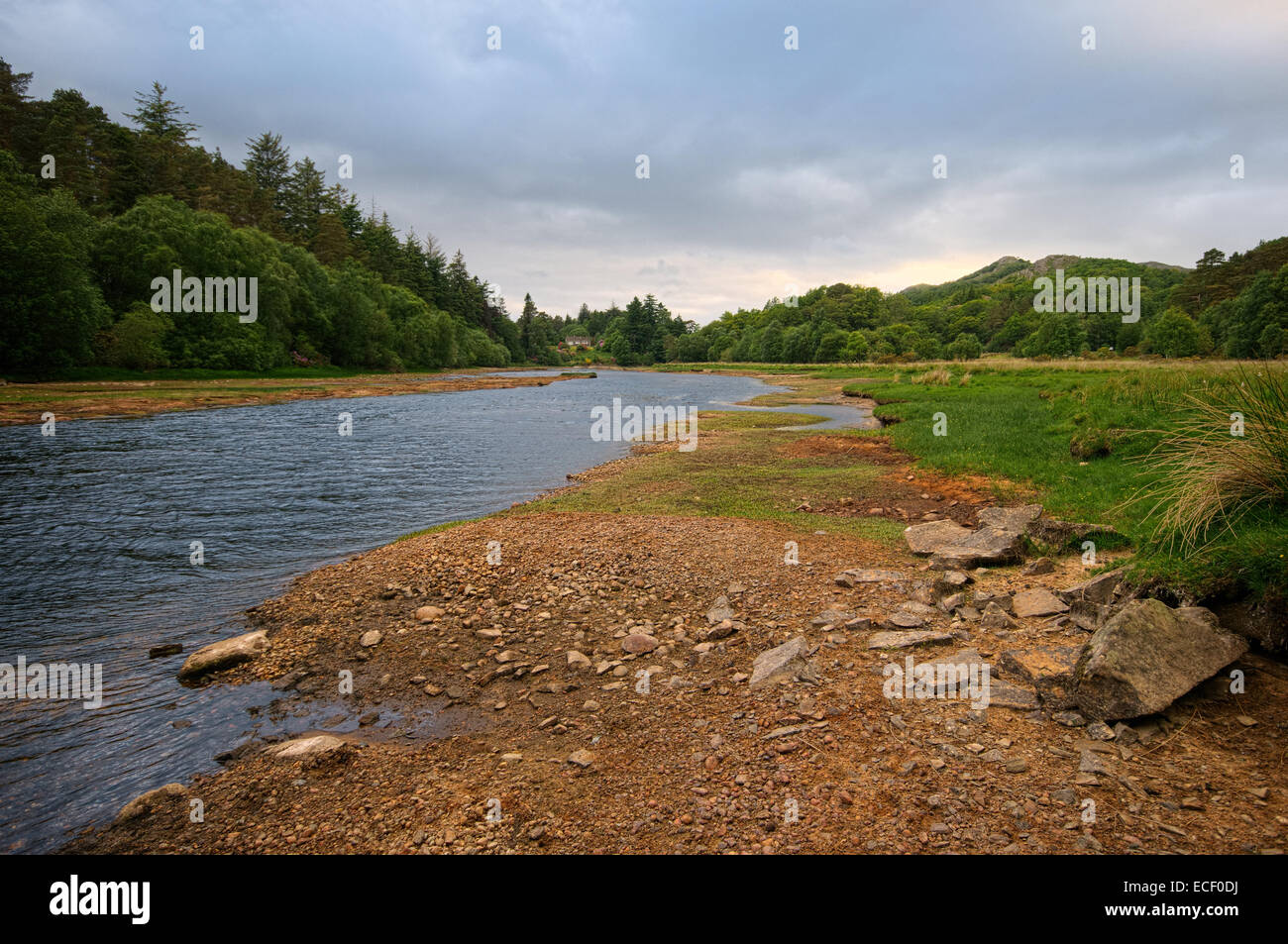 The River Shiel at Sheilfoot in the Highlands of Scotland Stock Photo ...