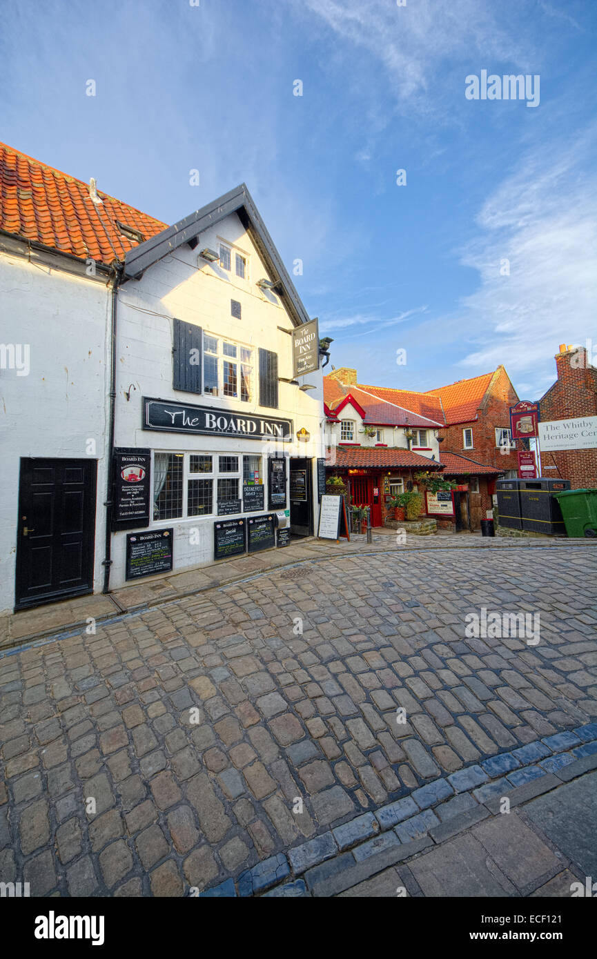 The Board Inn at Whitby Old Town, North Yorkshire Stock Photo - Alamy