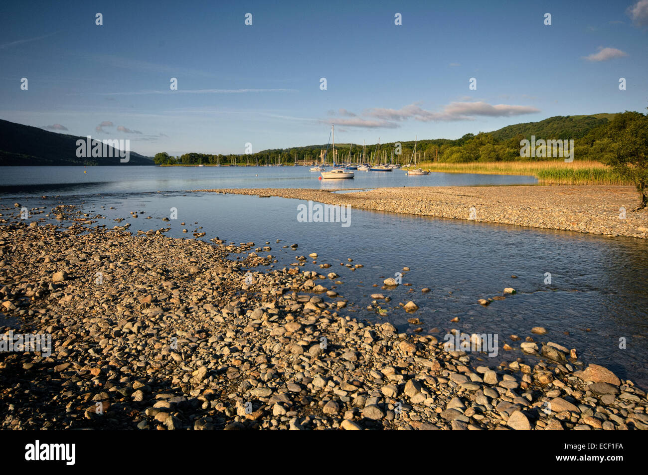 Coniston Water in the Lake District National Park, Cumbria Stock Photo ...